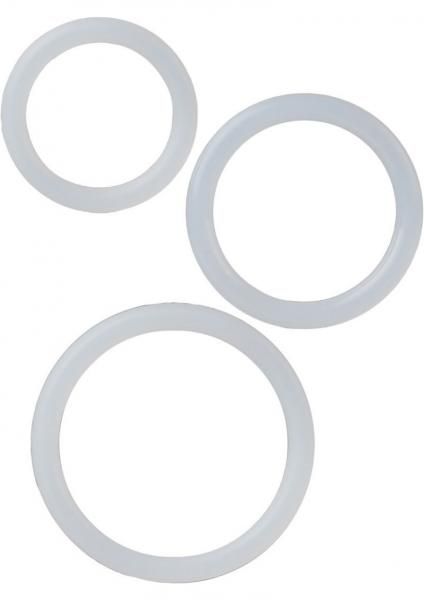 Silicone Support Rings 3 Pack Clear – Seductive Dreams